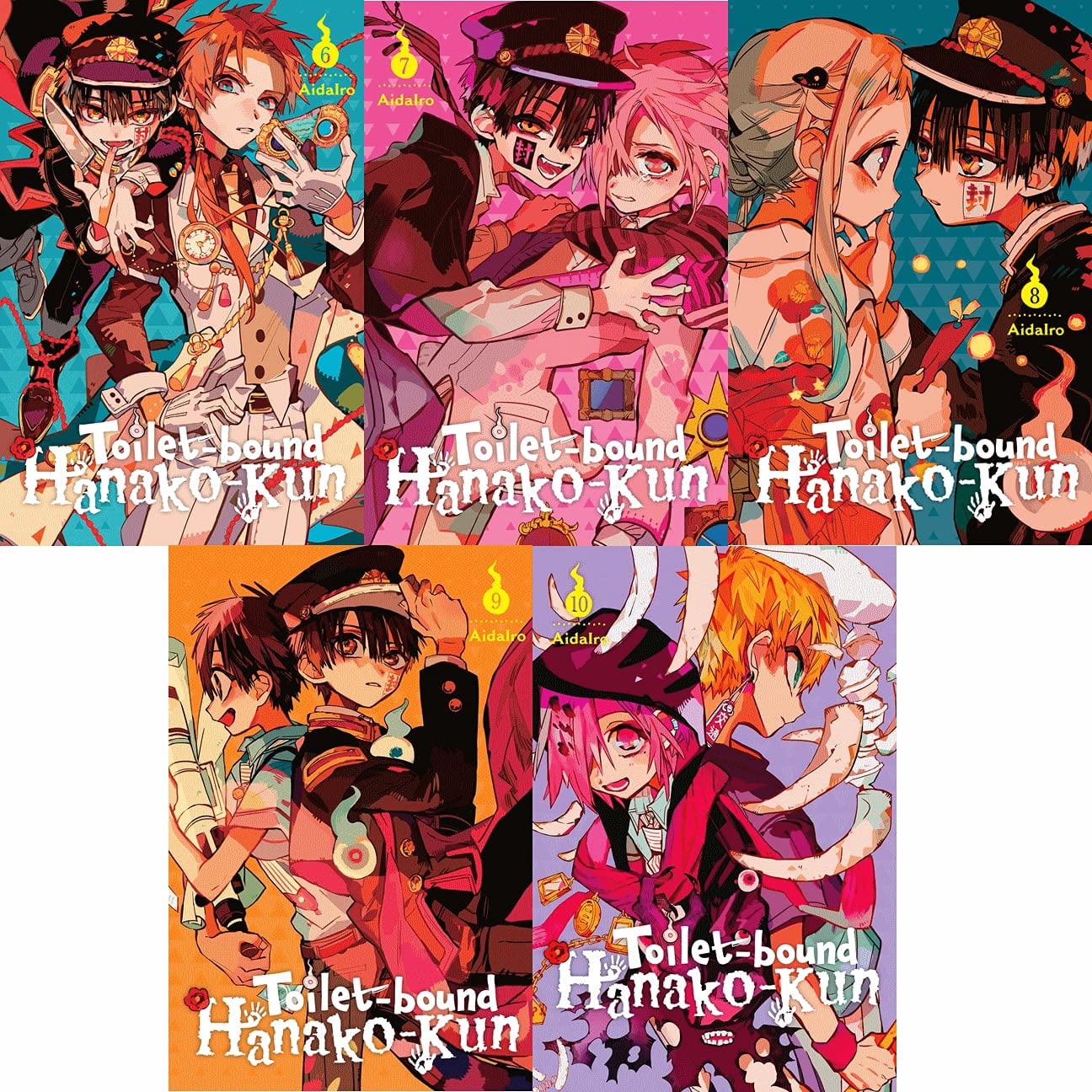 Toilet-Bound Hanako-Kun Series 5 Books Set #2 Vol 6 - 10 by Aidairo ...