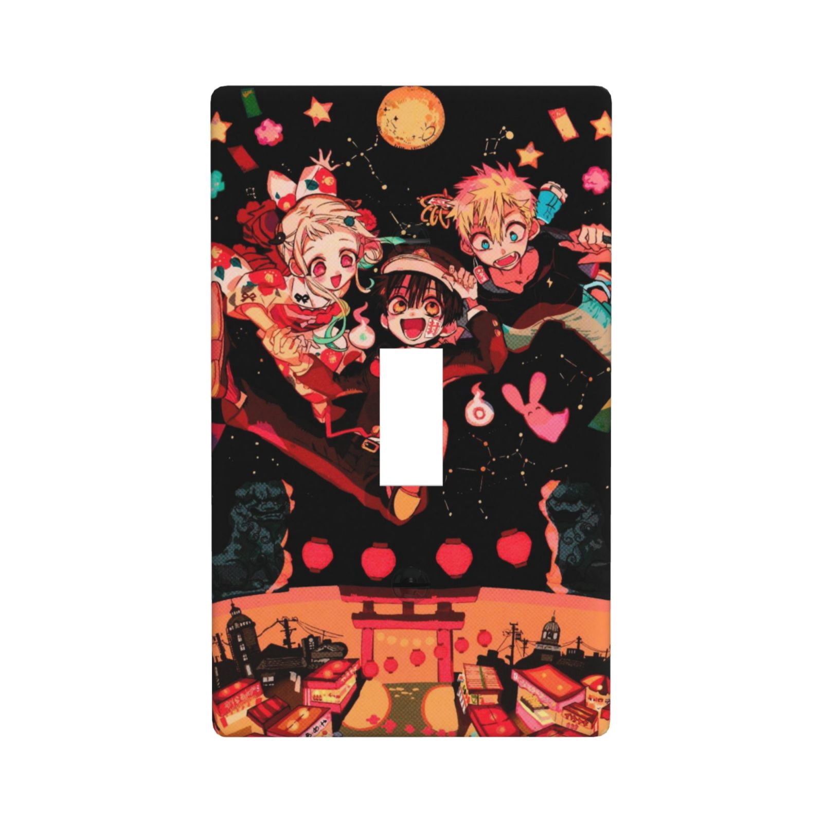 Toilet Bound Hanako Kun Single Toggle Light Switch Plates Outlet Covers ...