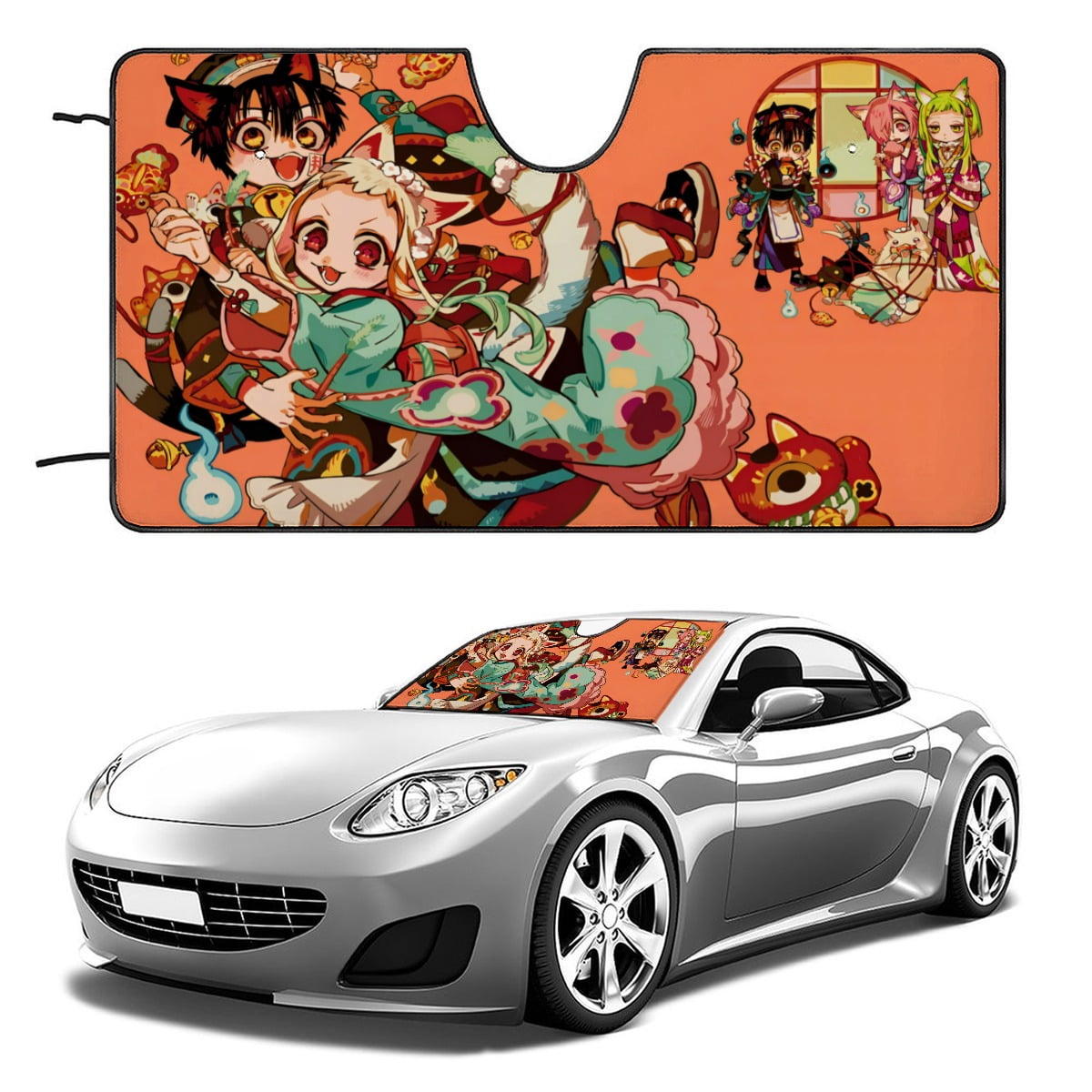Toilet Bound Hanako Kun-theme Windshield Sun Shade Front Protector ...