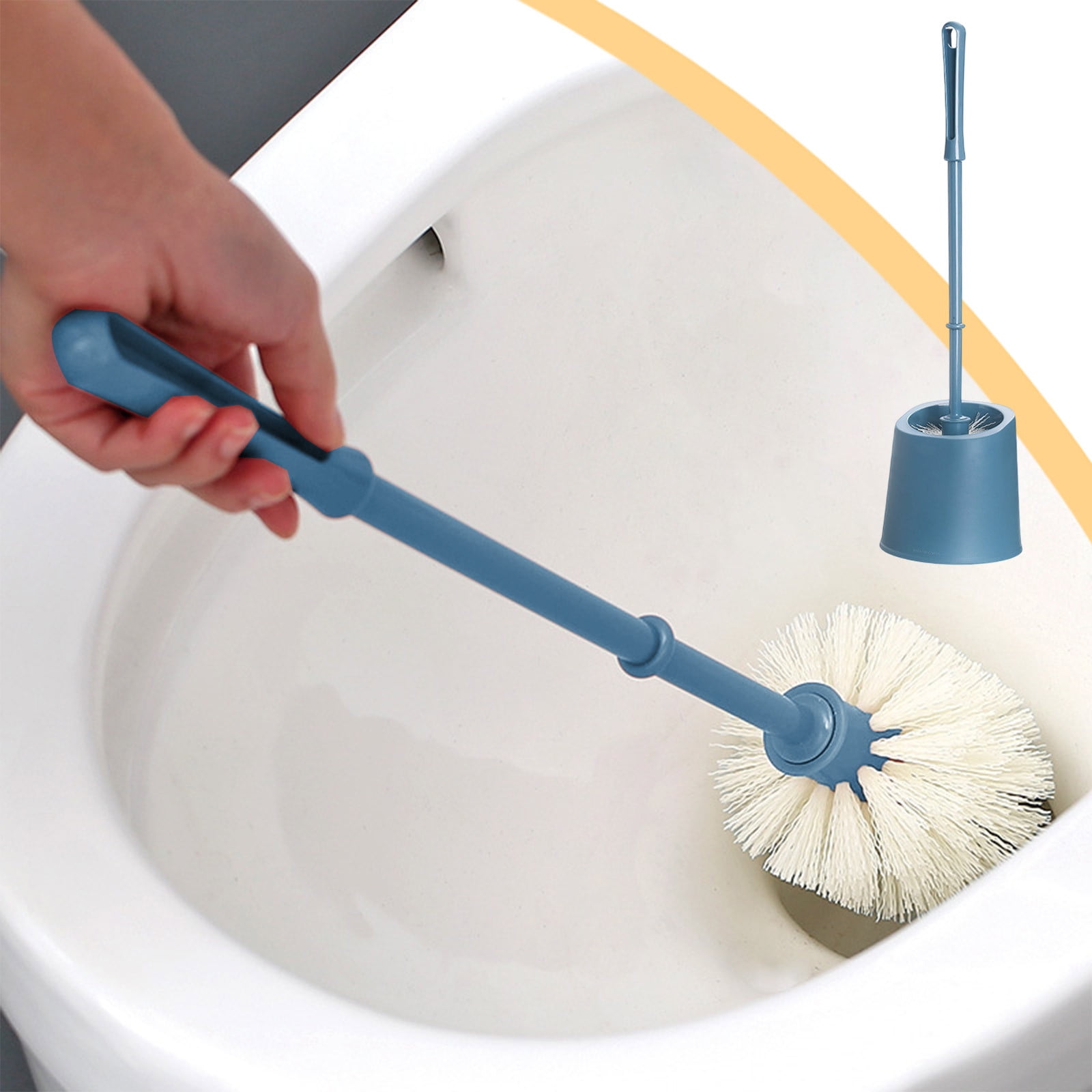 Toilet Bowl Brush And Compact Toilet Cleaner Brush Set For Bathroom ...