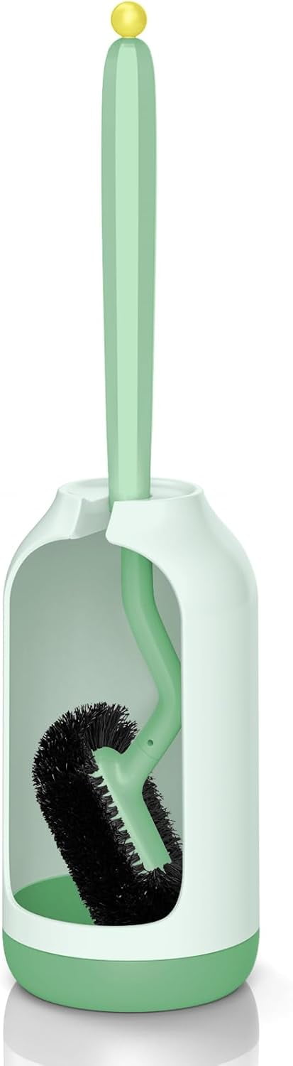 Toilet Bowl Brush Holder Set: Bathroom Deep Cleaning Toilet Cleaner ...