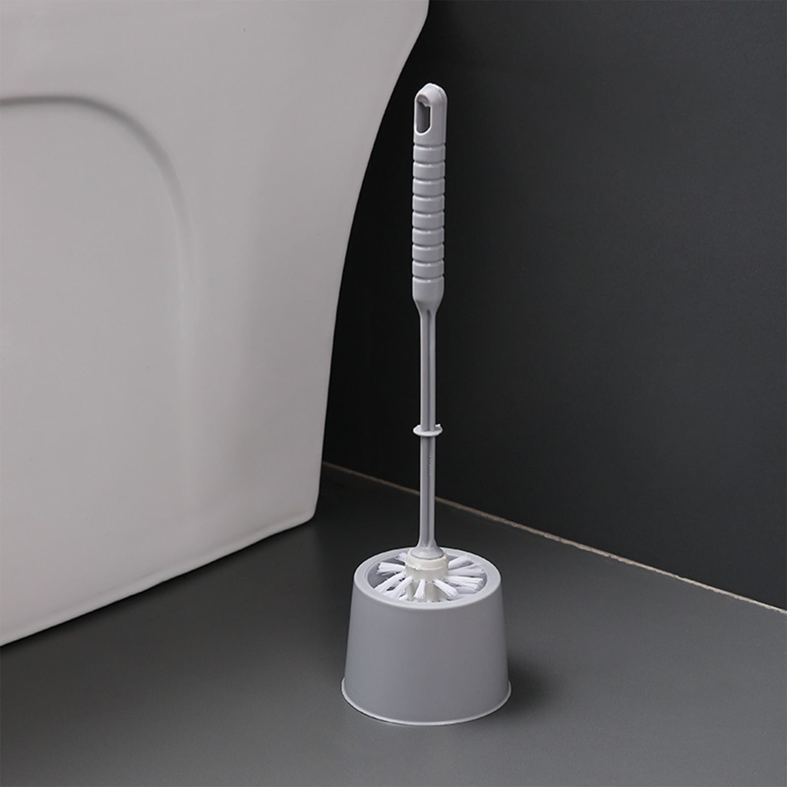 Toilet Bowl Brush Set | Compact Bathroom Cleaner Brush with Ergonomic ...