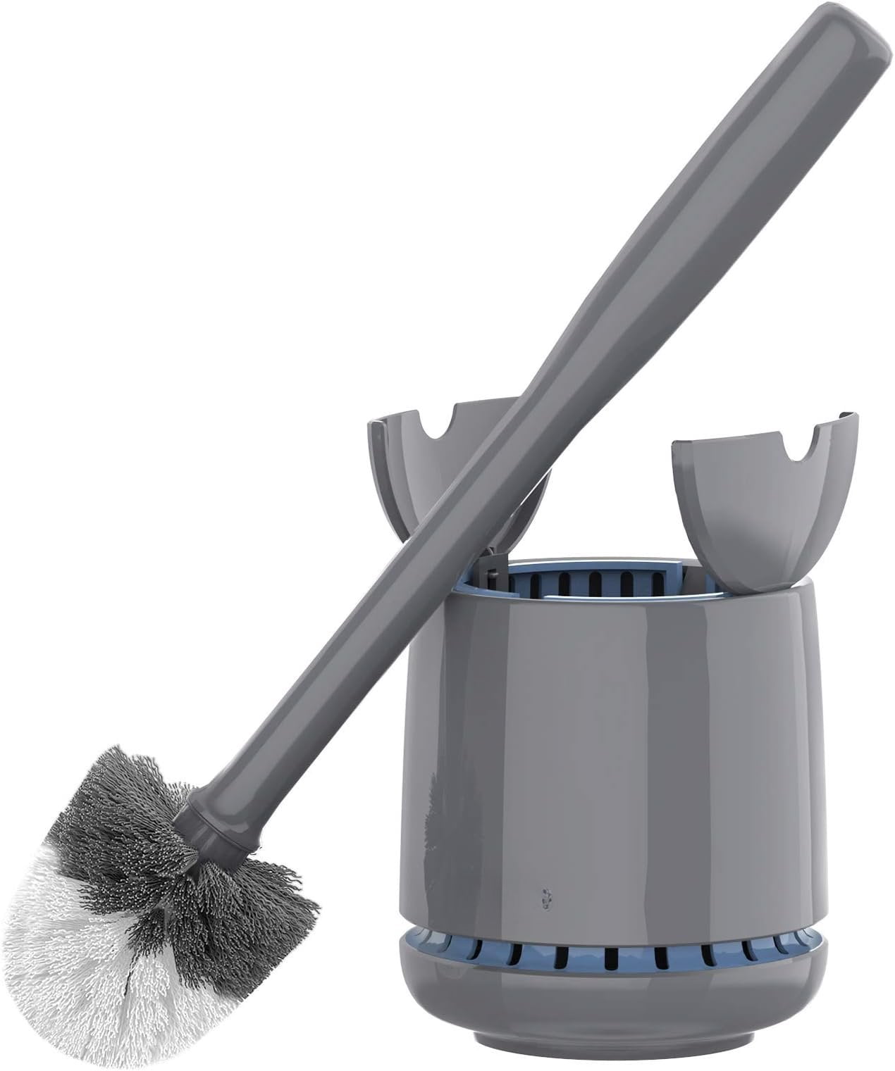 Toilet Bowl Brush and Holder, , with Solid Handle and Durable Bristles ...