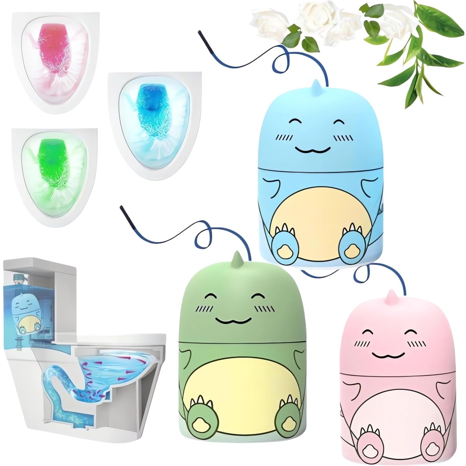 Toilet Bowl Cleaner 2026 Upgrade Cute Dinosaur-Shaped Toilet Tank ...