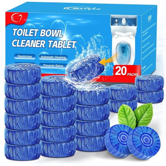 Toilet Bowl Cleaner, Automatic Toilet Tank Cleaner Tablets, Blue Toilet ...