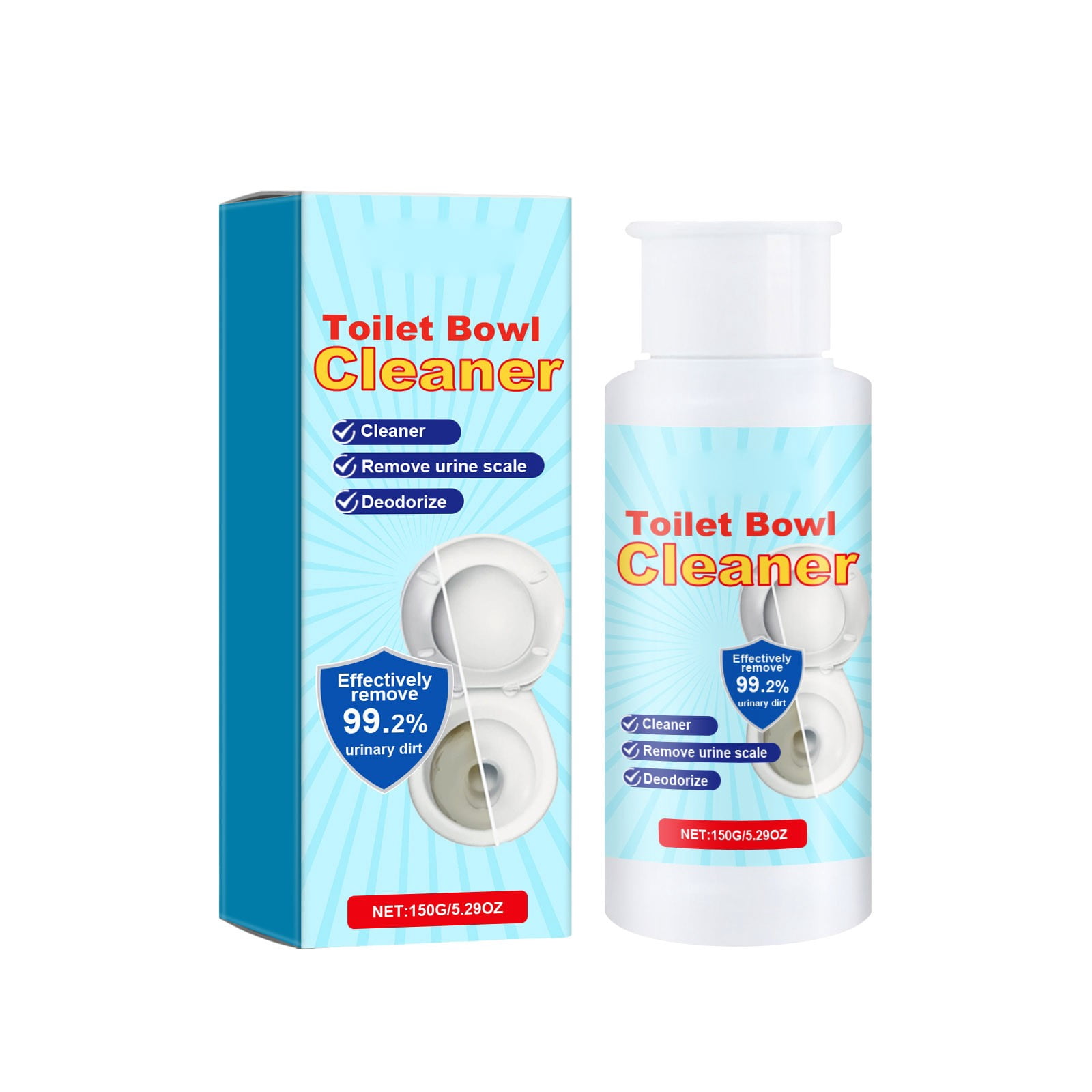 Toilet Bowl Cleaner, Foam & Dissolve to Leave Toilet & Urinal Sparkling ...
