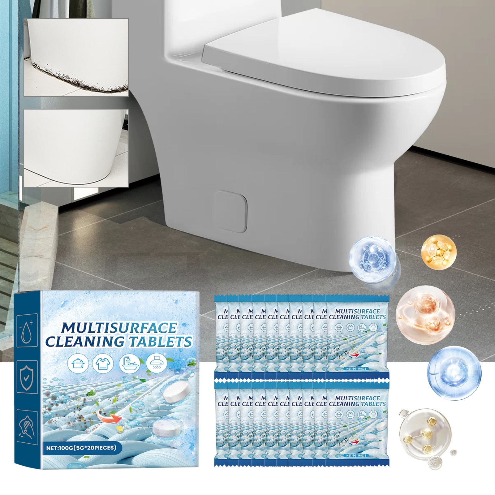 Toilet Bowl Cleaner - Heavy-Duty Stain Remover Household Strong ...