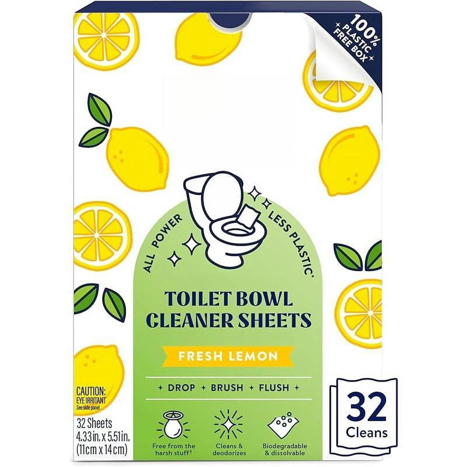 Toilet Bowl Cleaner Sheets - Dissolvable, Septic Safe, Effective ...