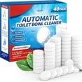 Toilet Bowl Cleaner Tablets 40 PACK, Automatic Cleaners with Bleach ...