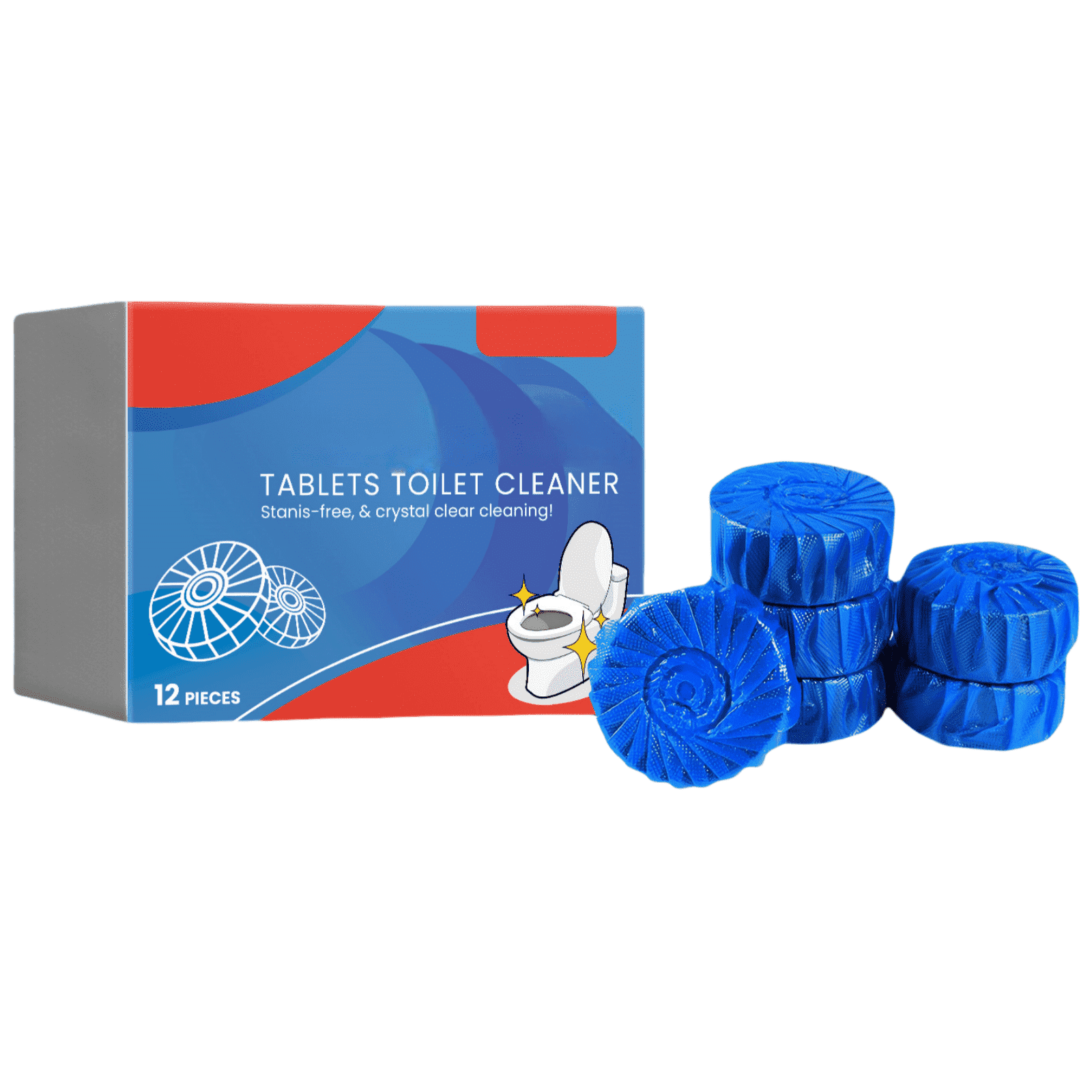 Toilet Bowl Cleaner Tablets, Bathroom Automatic Tank Cleaners with ...