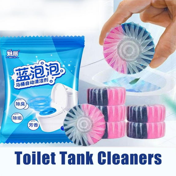 Toilet Bowl Cleaner Tablets Cleaning Washer Deodorant Rose Toilet Tank ...