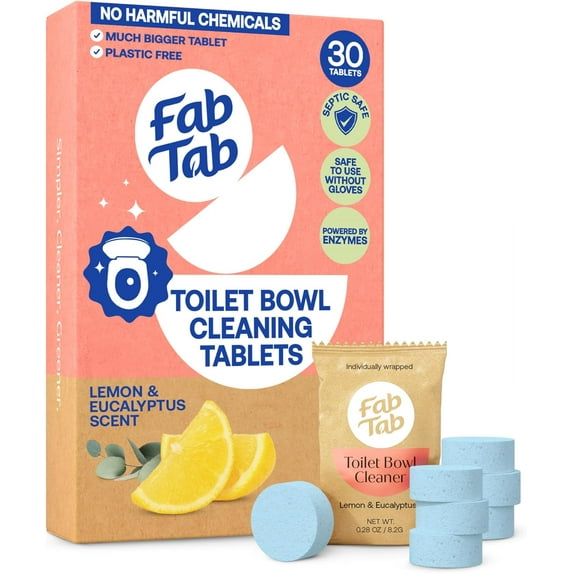 Toilet Bowl Cleaner Tablets, Powerful Stain Removal, No Harsh Chemicals ...
