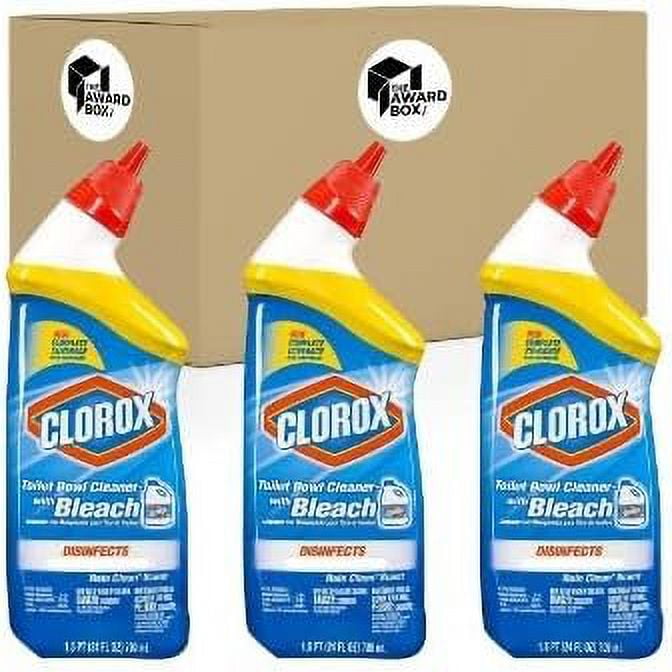 The Award Box Toilet Bowl Cleaner with Bleach, Rain Clean Fragrance, 24 ...