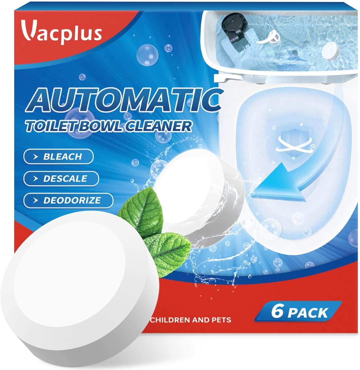 Toilet Bowl Cleaners - 12 PACK, Household Toilet Cleaner, Automatic ...