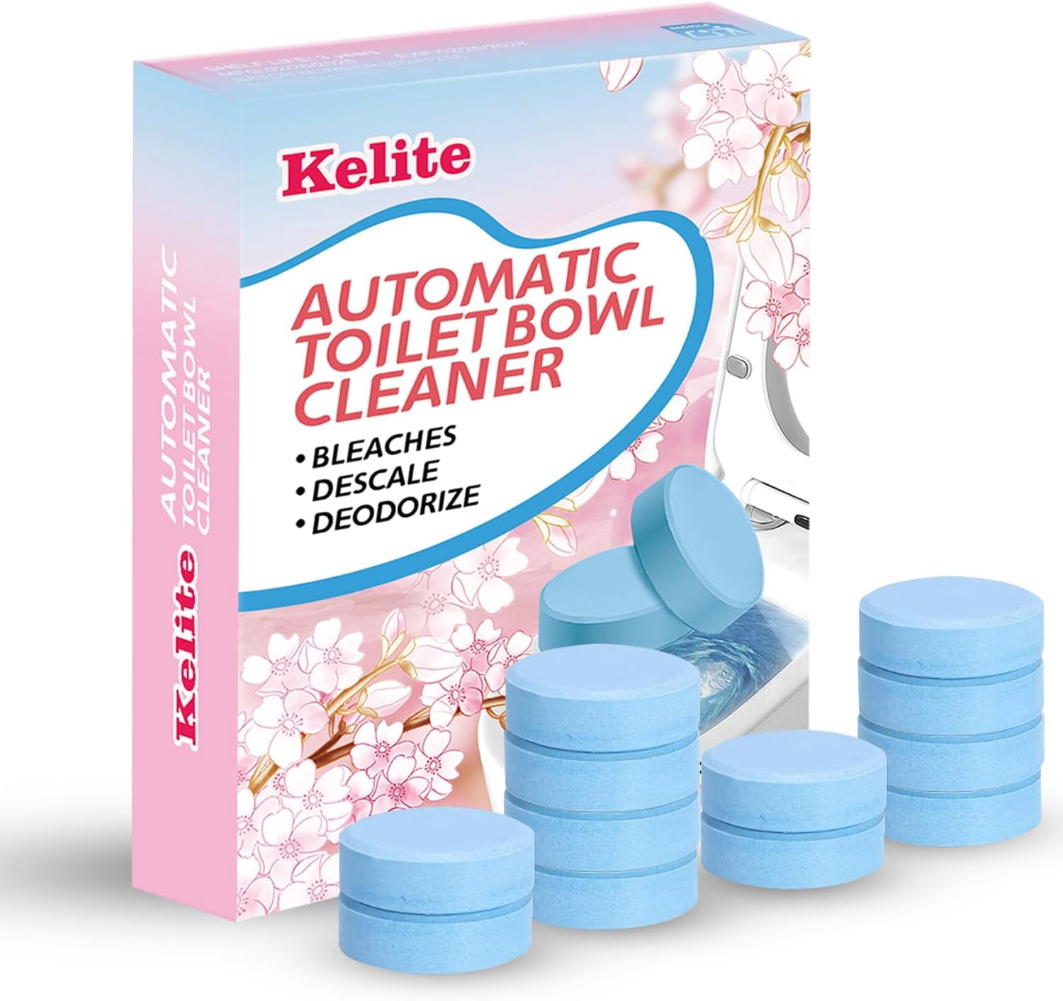 Toilet Bowl Cleaners - 12 PACK, Household Toilet Cleaner, Automatic ...