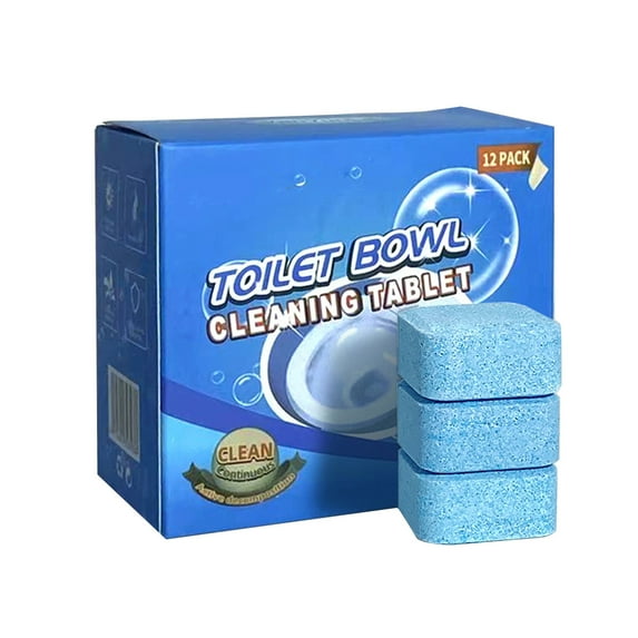 Toilet Bowl Cleaning Tablets 12-Pack, Household Toilet Deodorizer For ...