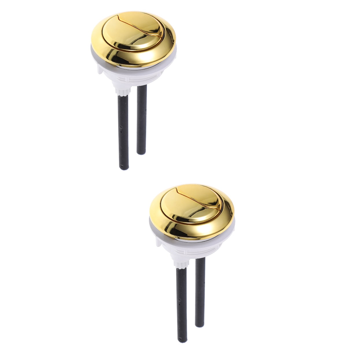 MERRYHAPY Plastic Toilet Push Button Golden Color Dual Flush Control ...