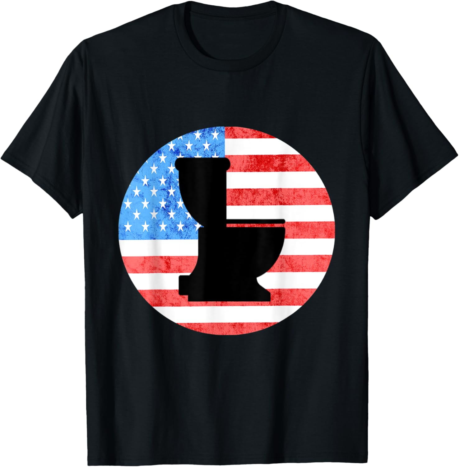 Toilet Bowl Plumber American Flag USA Pipefitter Plumbing T-Shirt ...
