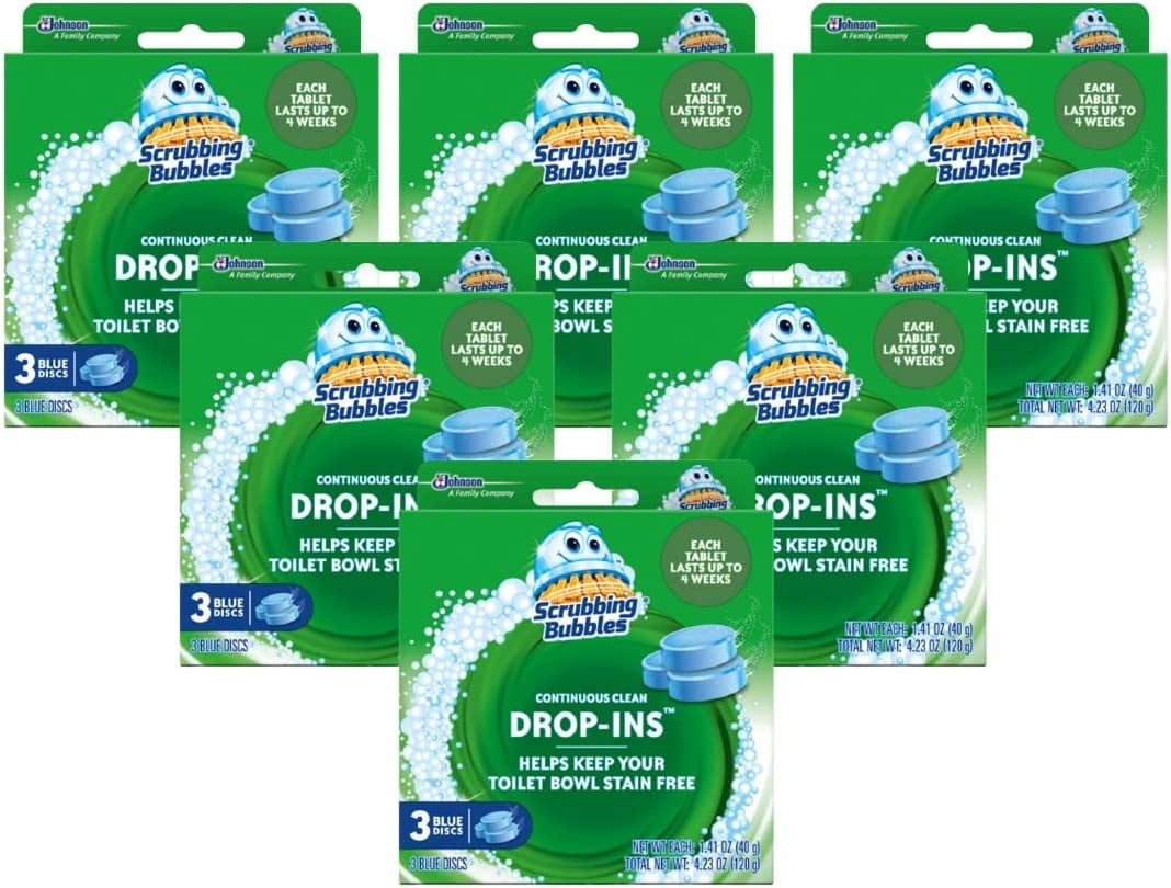 Toilet Bowl Tablets, Continuous Clean Toilet Drop In Discs, Each Tablet ...