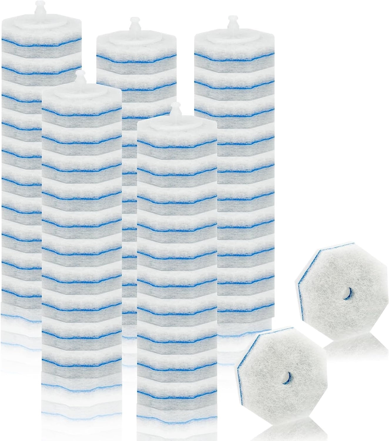 Toilet Bowl Wand Refills, Disposable Toilet Brush Heads, Wall Mounted ...