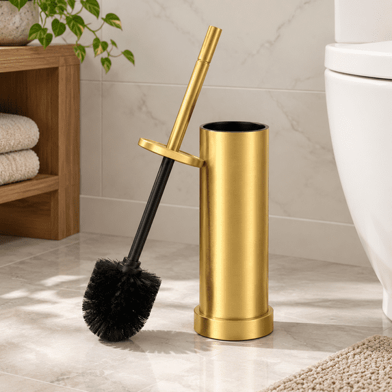 Toilet Brush And Holder Set: 304 Stainless Steel Brushed Bowl With ...