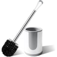 Toilet Brush, Compact Toilet Bowl Brush and Holder, Stainless Steel ...