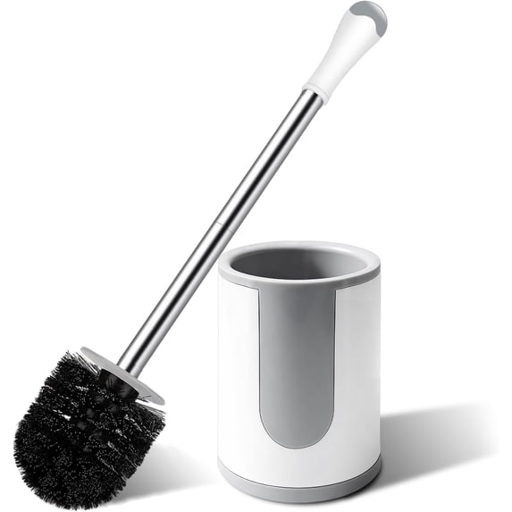 Toilet Brush, Compact Toilet Bowl Brush and Holder, Stainless Steel ...