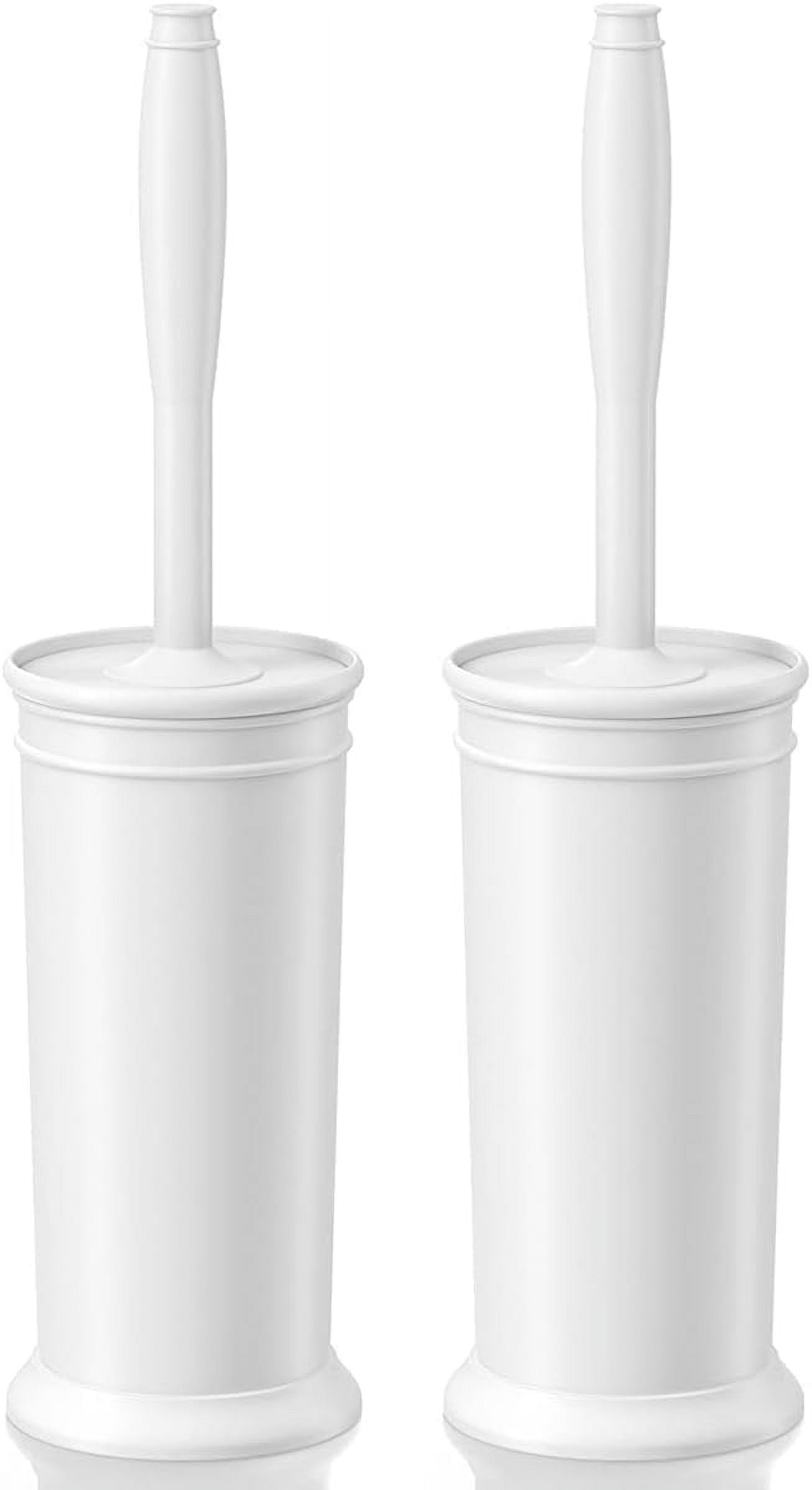 Toilet Brush and Holder 2 Pack, Toilet Bowl Brush with Extra Long ...