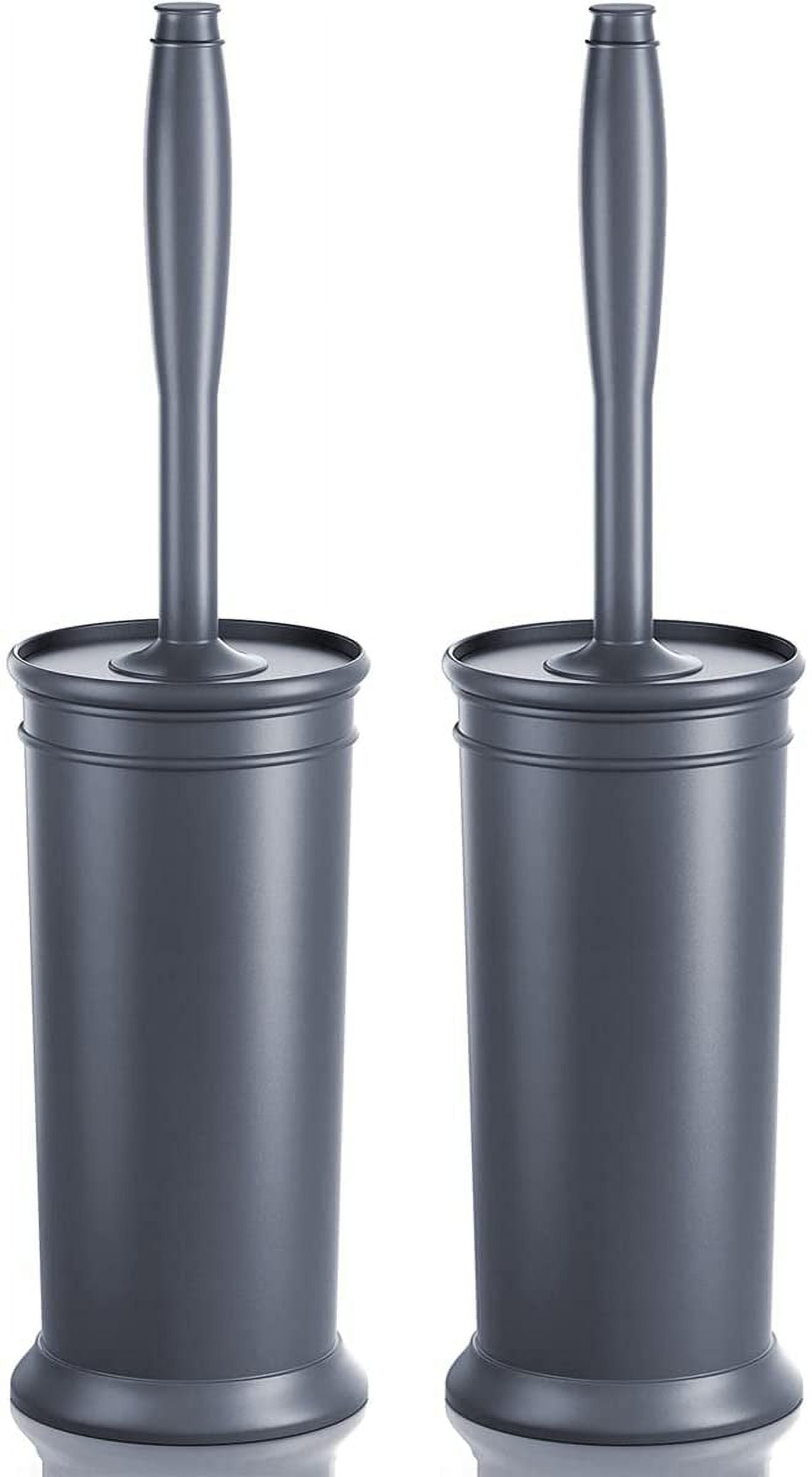 Toilet Brush and Holder 2 Pack, Toilet Bowl Brush with Extra Long ...