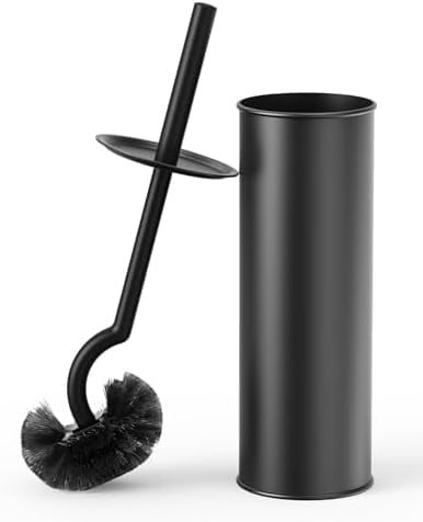 Toilet Brush and Holder Set - Curved Design Toilet Brush for Deep ...