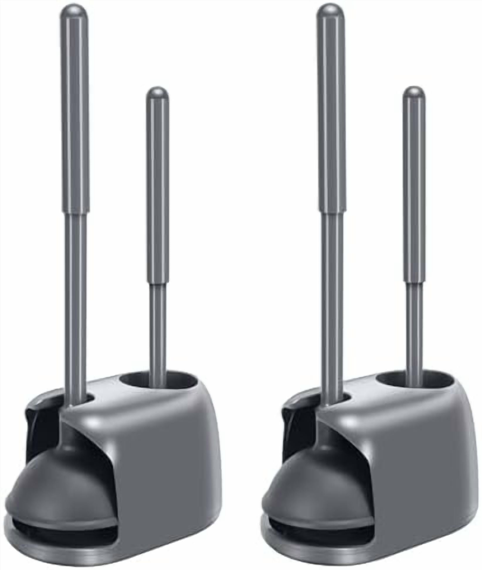 Toilet Brush and Plunger Set, 2 Packs Toilet Plungers for Bathroom ...