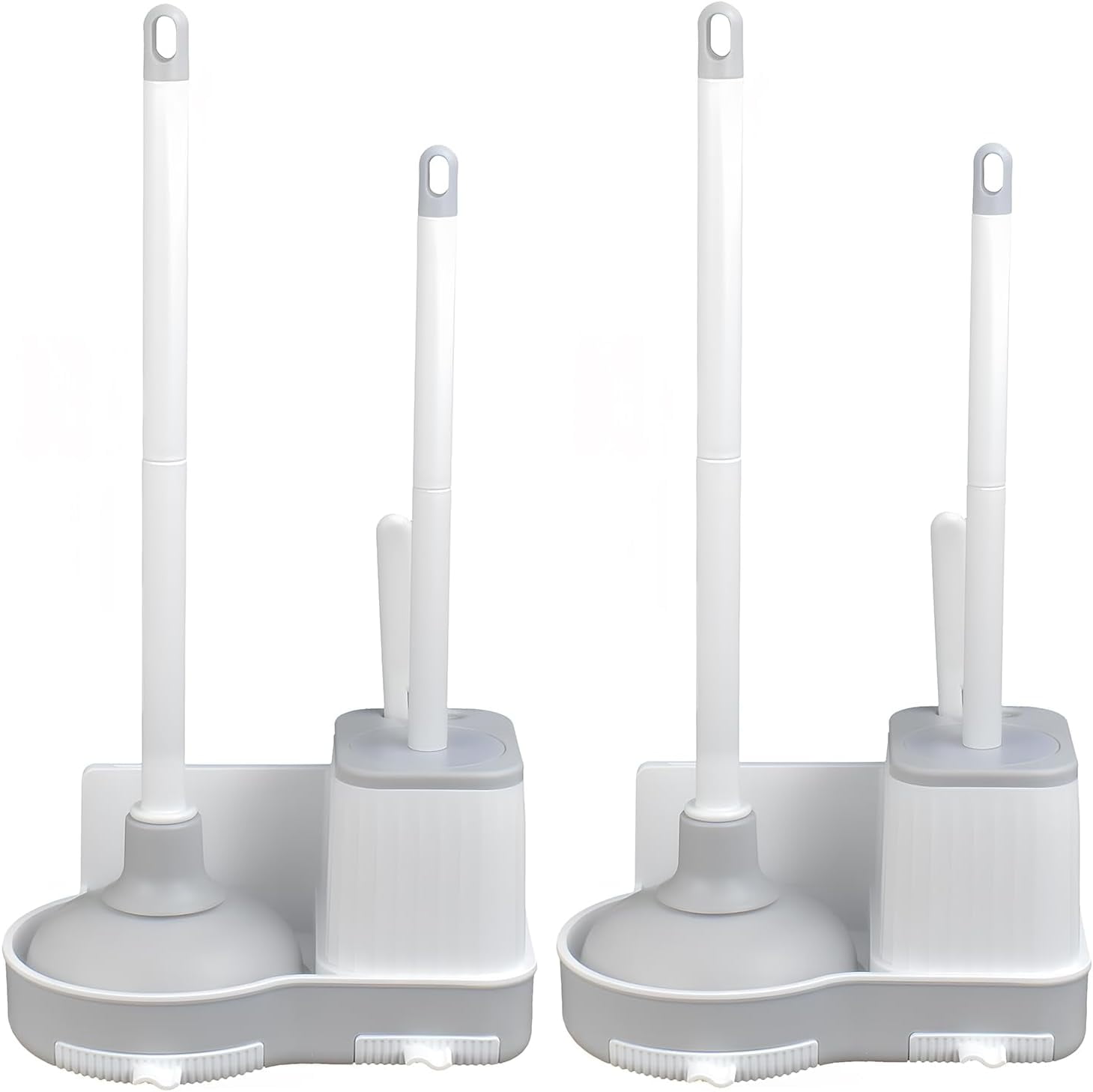 Toilet Brush and Plunger Set, Plunger and Brush Set, 3 in 1 Toilet Bowl ...