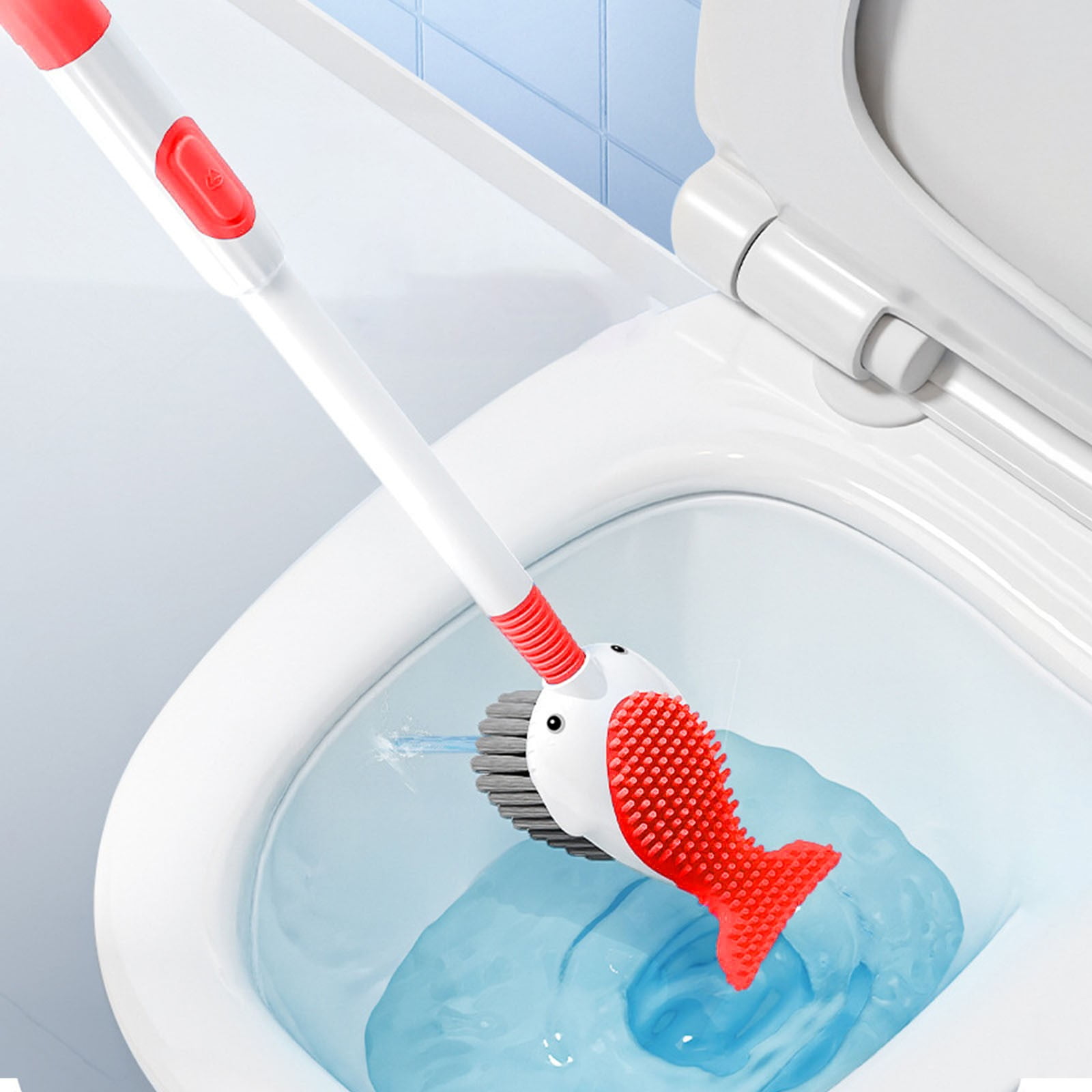 Toilet Brush Set *1 Set,Suction Cup with Liquid Toilet Brush Household ...