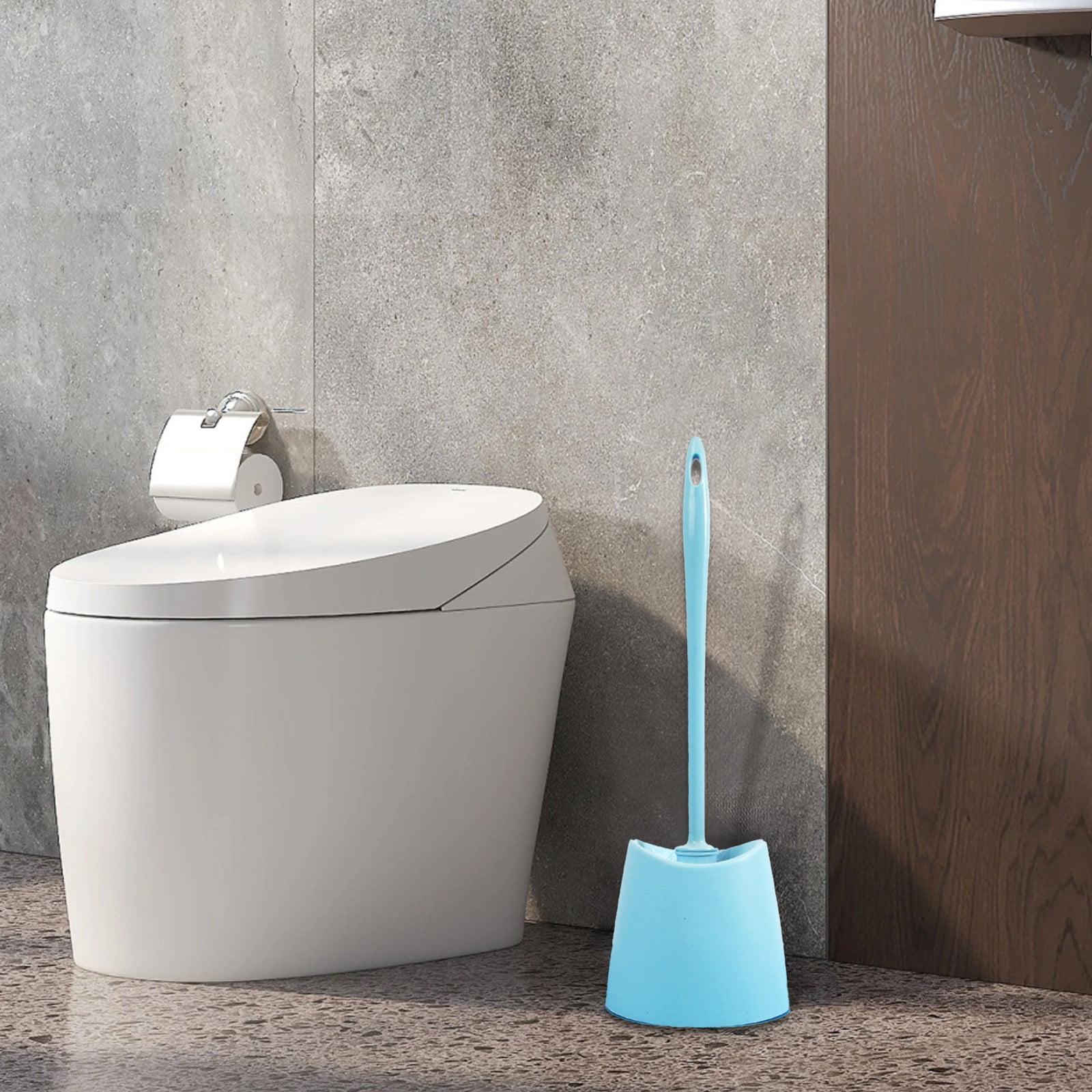 Toilet Brush Set with Base, Toilet Cleaning Brush for Thorough Cleaning ...