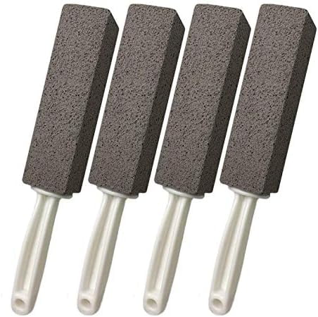 Toilet Brush Set, Pumice Stone With Extra Long Handle For Stubborn ...