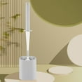 Toilet Brush Set with Holder Wall Mounted, Plastic Cleaning Brush for ...