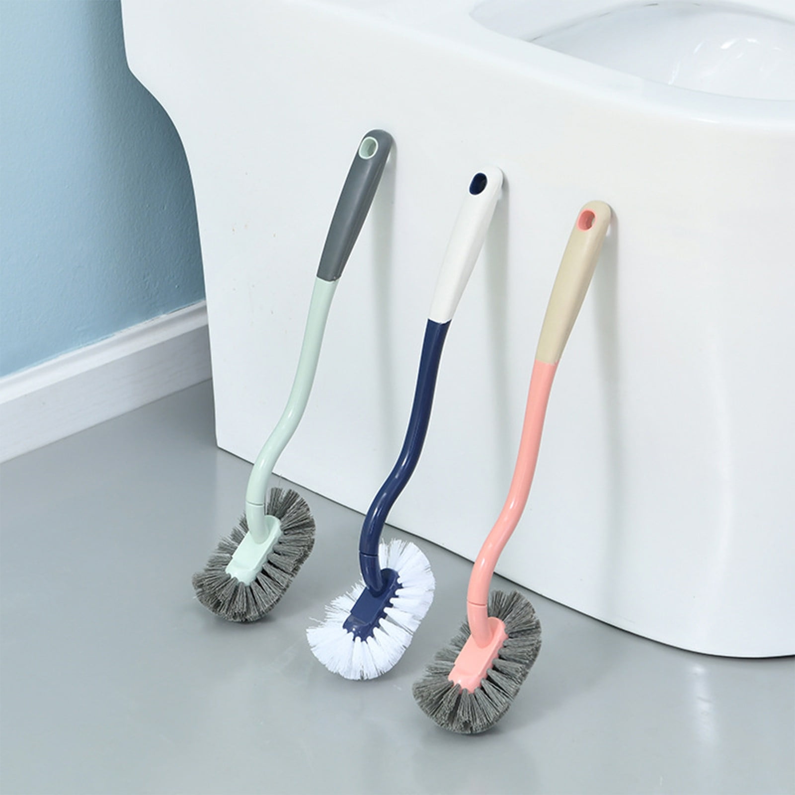 Toilet Brush for Squatting Toilets with Long Handle and Angled Bristles ...