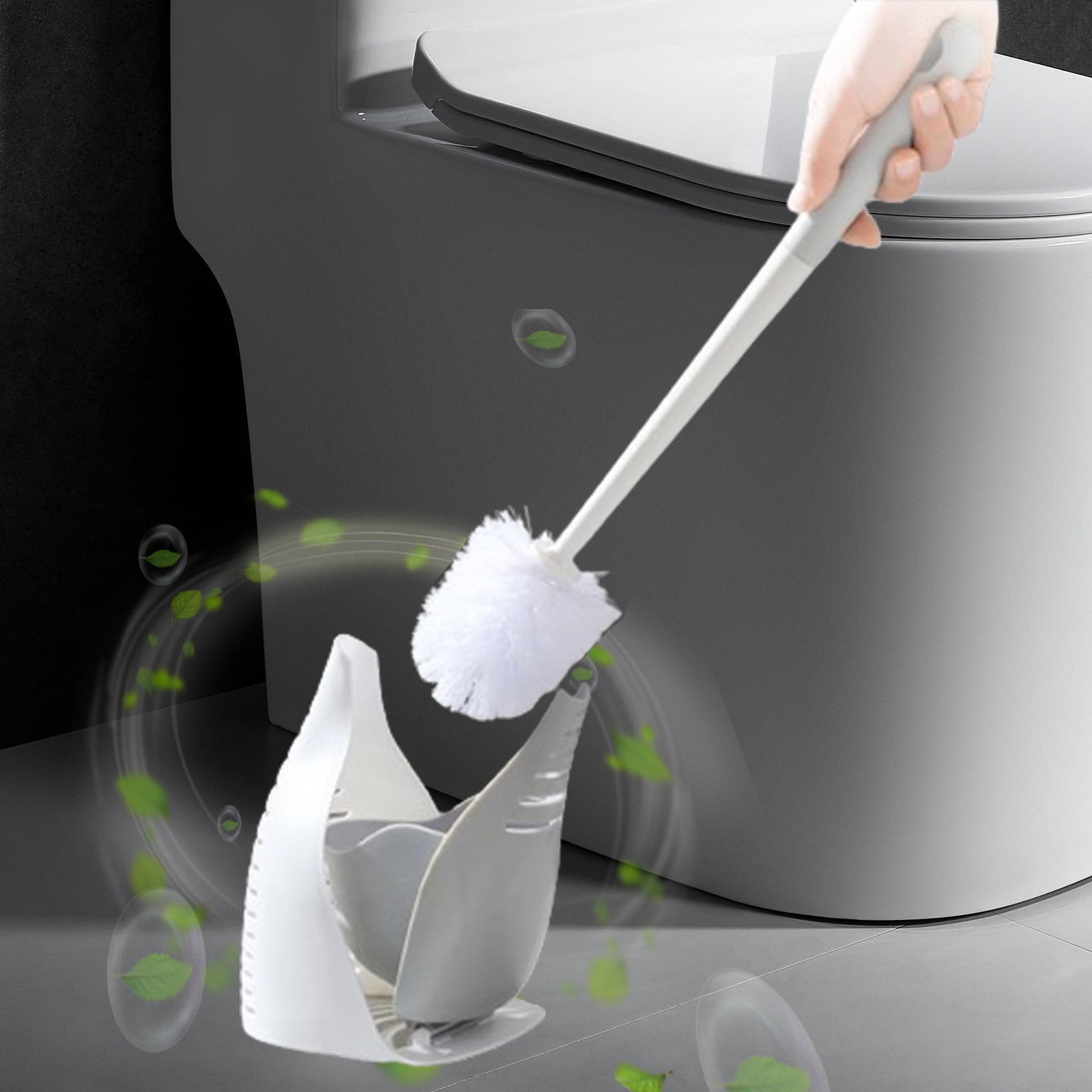 Toilet Brush for Bathroom with Holder Gmogad Toilet Brush - Sturdy Bristles With Vented For ...