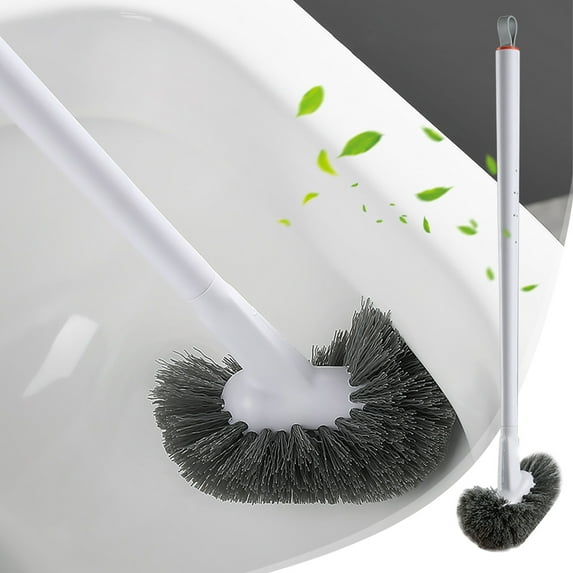 Toilet Brush with Plastic Bristles – 19.7 x 4.1 x 3.2in Long Handle ...