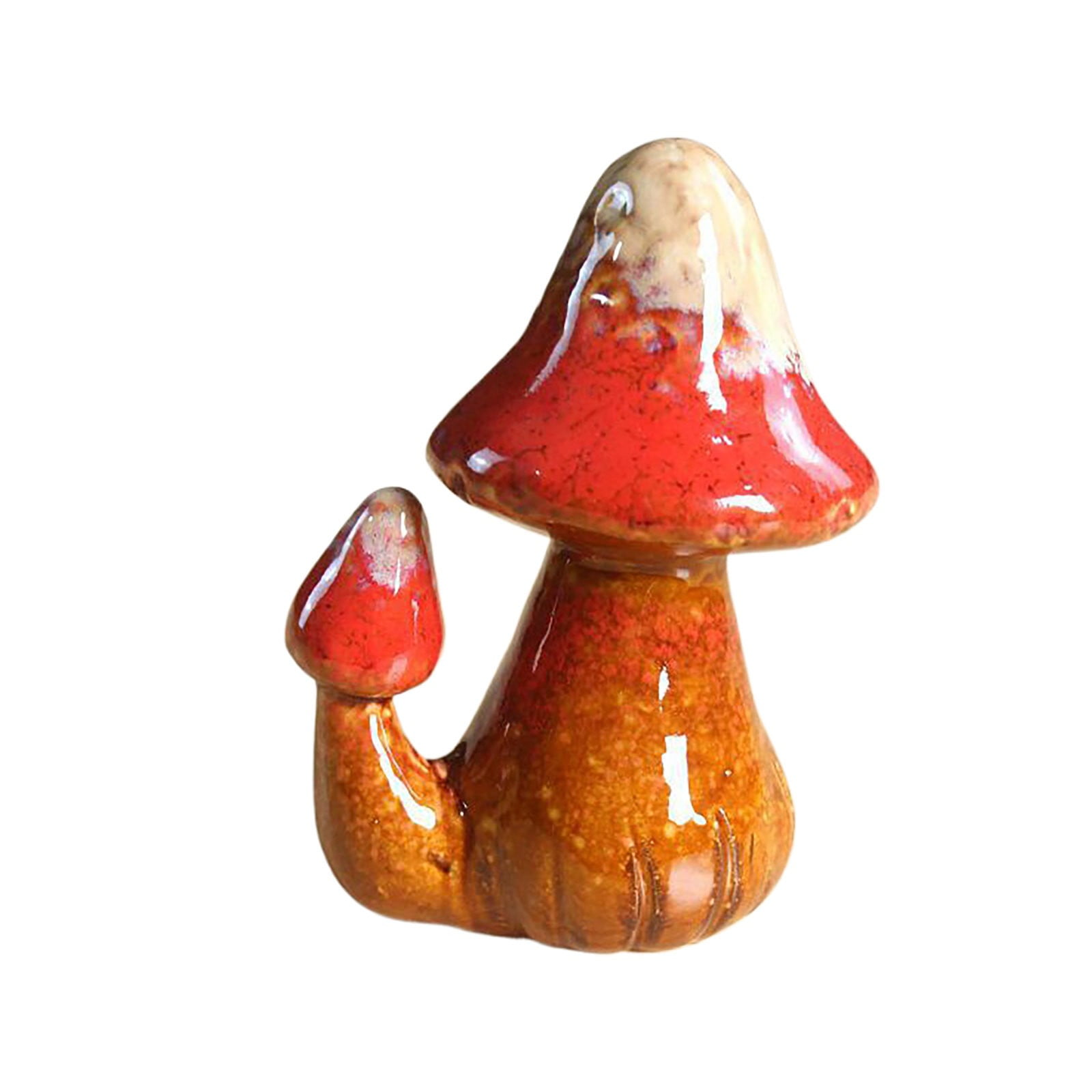 Toilet Caps Decorative, Mushroom Shape Handle in Red, Ceramic Fun for ...