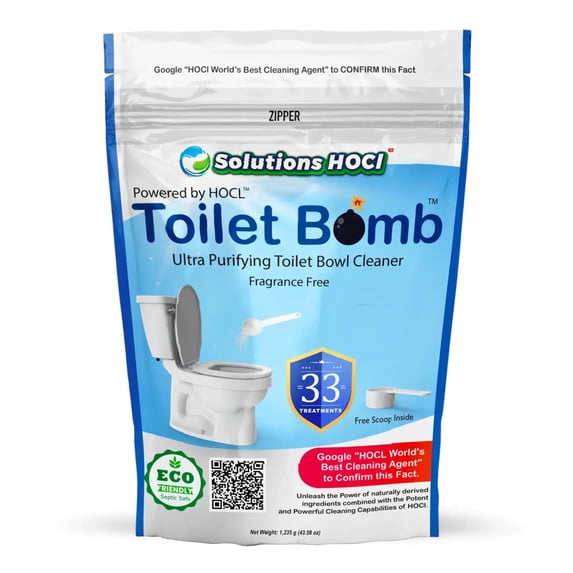 Toilet Cleaner Bomb - 33 Treatments Fragrance Free - Walmart.com