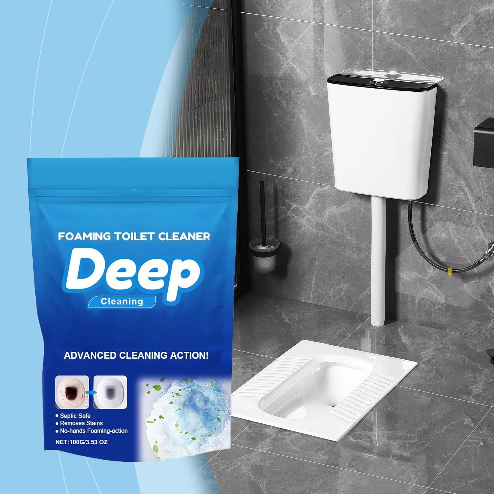 Toilet Cleaner Brush Toilet Cleaner Stubborn Scale Deodorant Foam ...