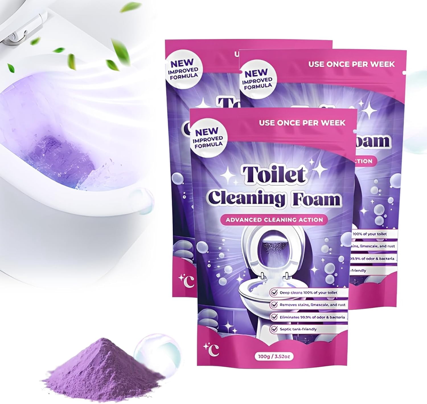 Toilet Cleaner Extra Strong, 2026 Multifunctional Drain Cleaner, Urine ...