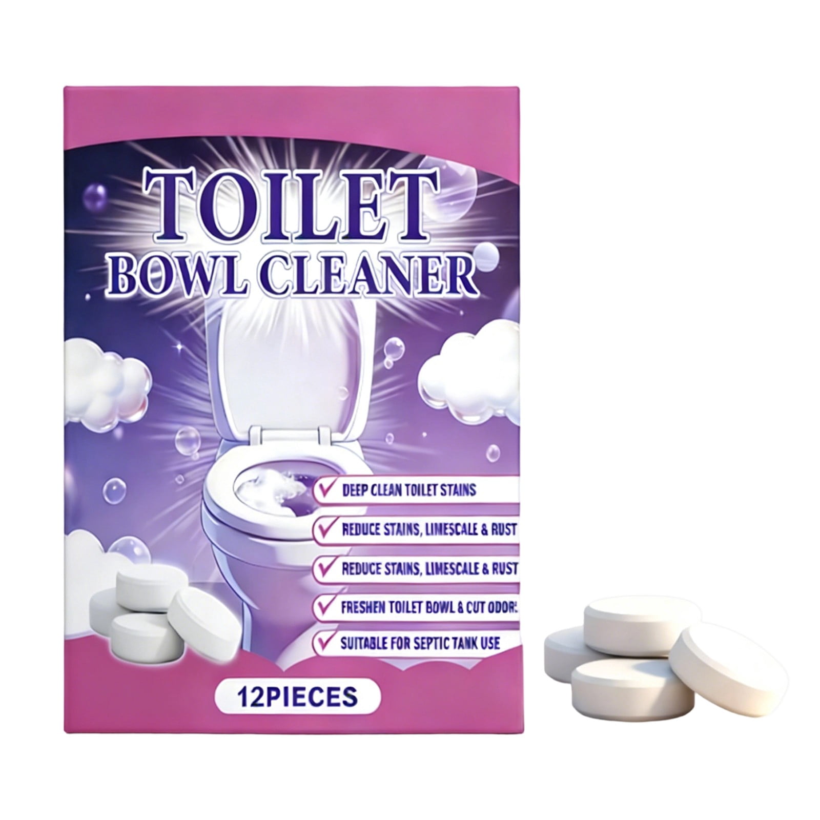 Toilet Cleaner, Removes Dirt Stains and Unpleasant Odor, Provide a ...
