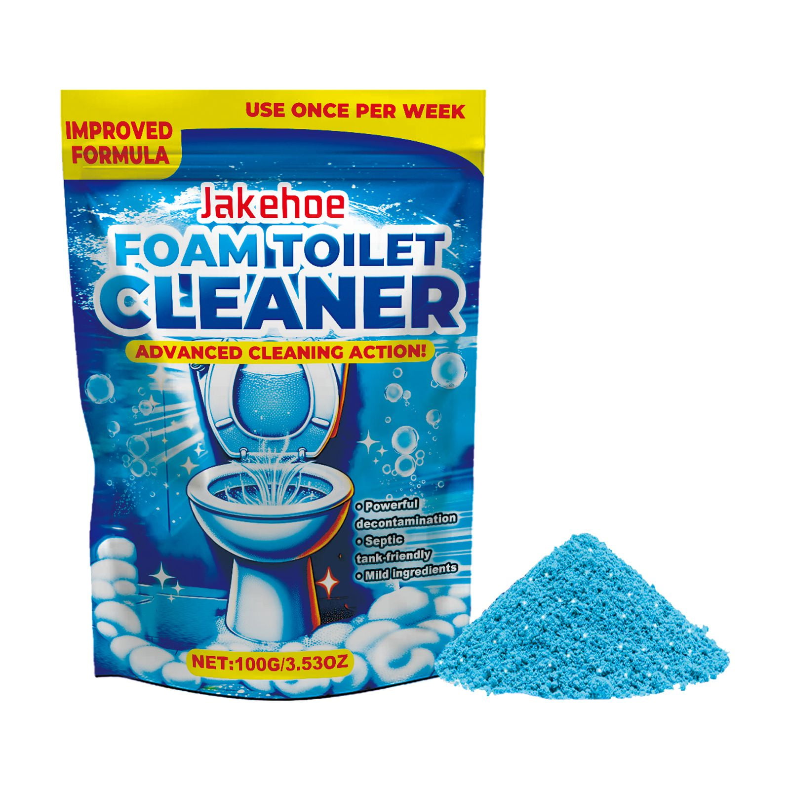 Toilet Cleaner - Self Activating Cleaning Powder for Toilet Bowl ...