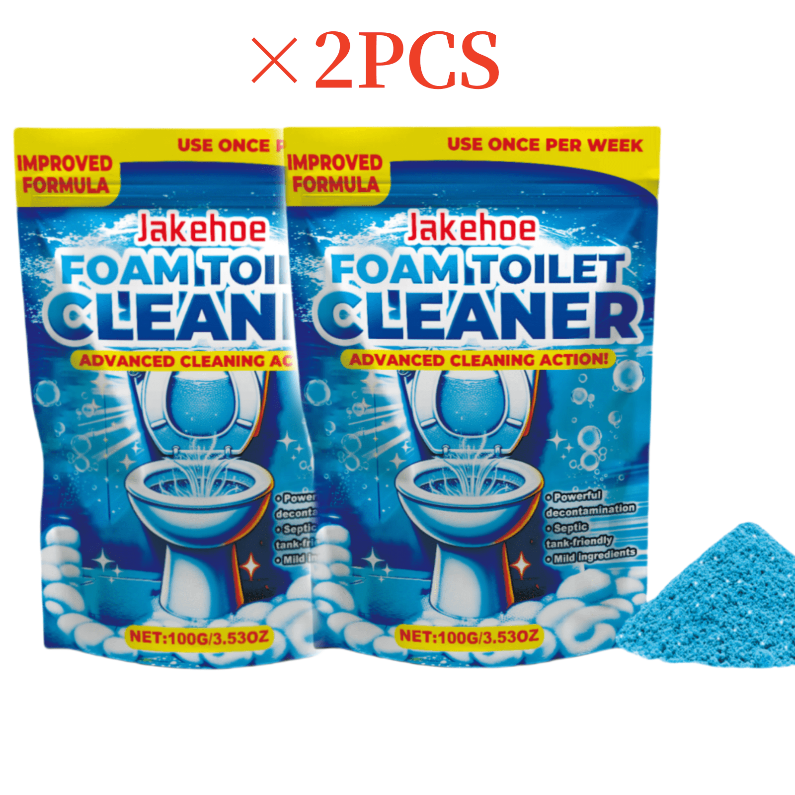 Toilet Cleaner - Self Activating Miracle Powder for Toilet Bowl ...