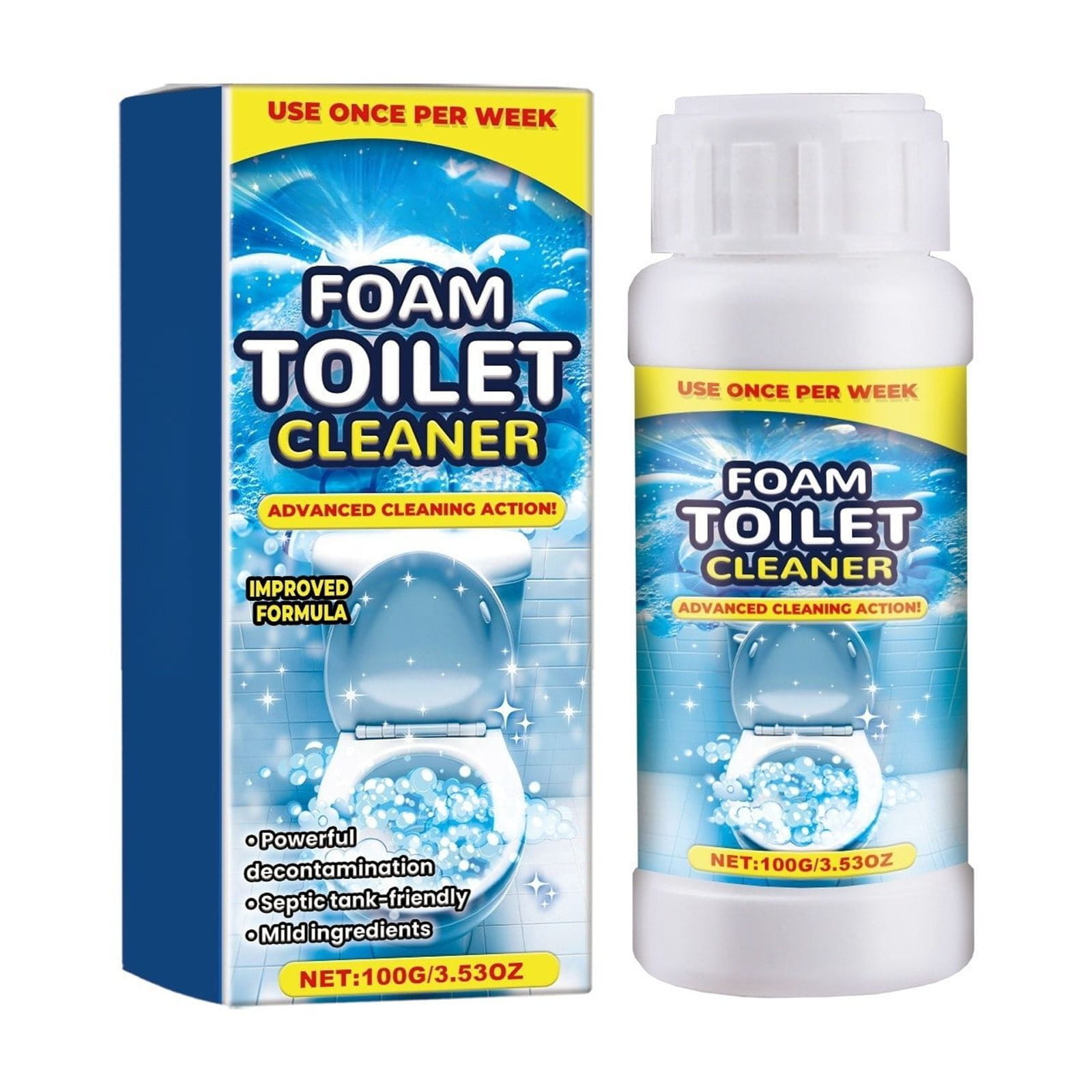 Toilet Cleaner Splash Foam Toilet Cleaner Toilet Active Oxygen Agent ...