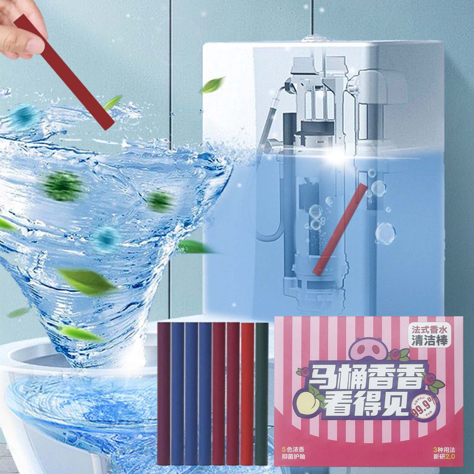 Toilet Cleaner Stick Bar | French Perfume Scent | Multi-Effect ...