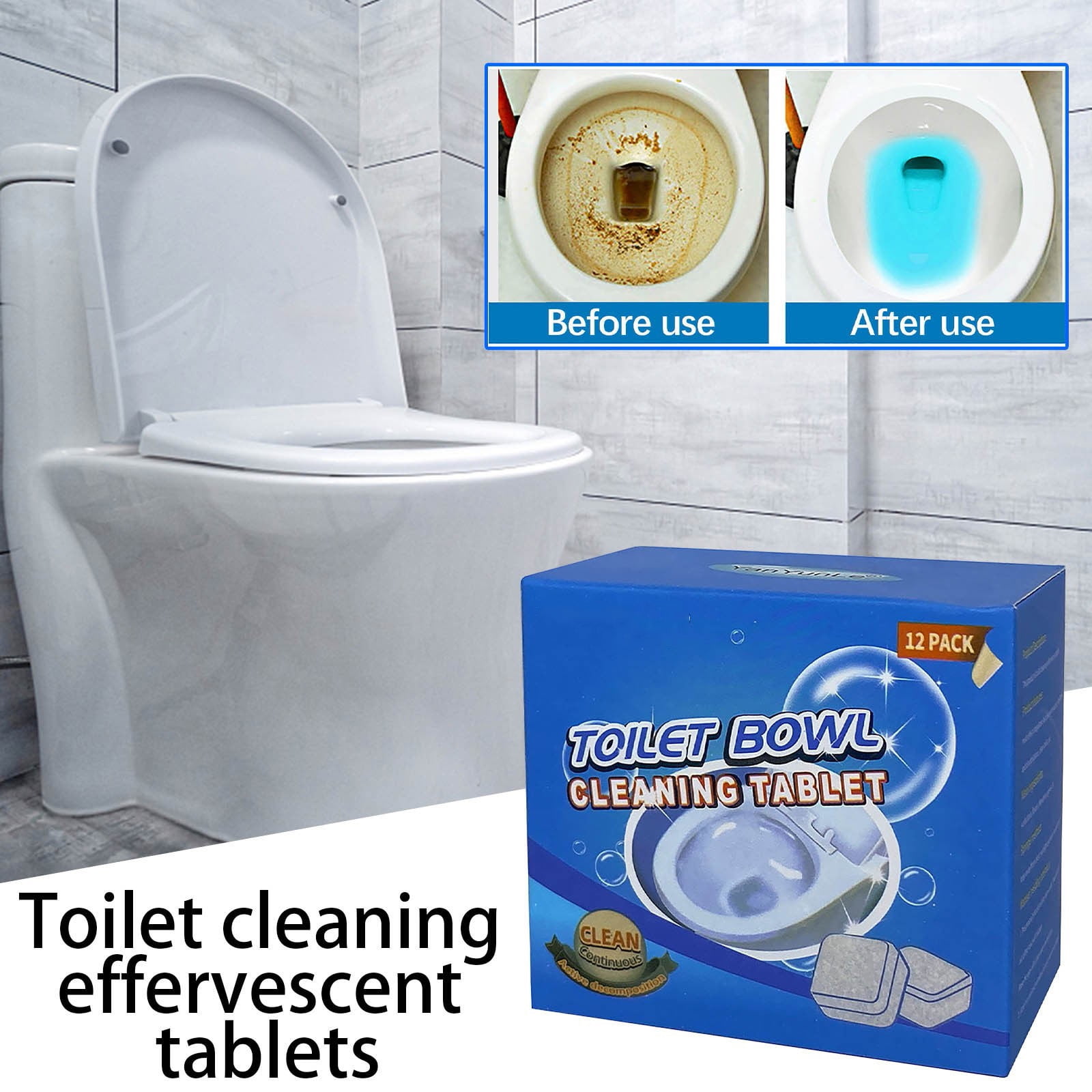 Toilet Cleaner Tablets | Descaling & Urine Stain Remover | Powerful ...