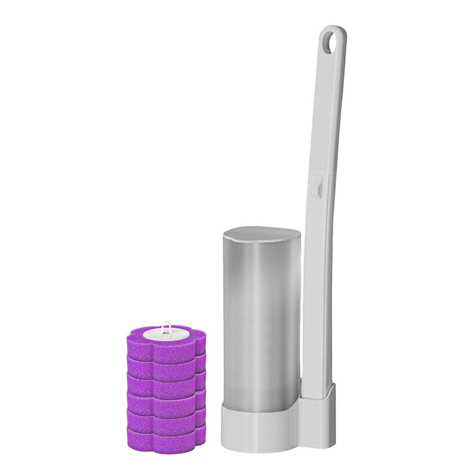Toilet Cleaning System Disposable Wand with 6 Cleaners and Wall Mounted ...